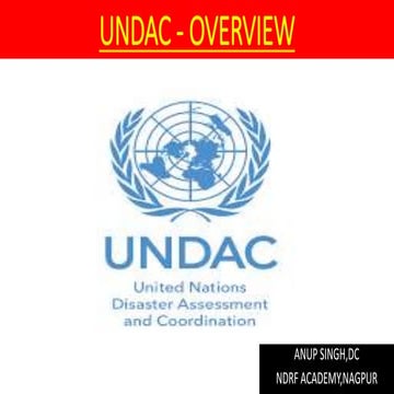 UNDAC overview | PPTX