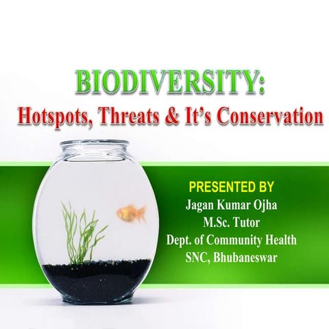 Biodiversity and its conservation | PPTX