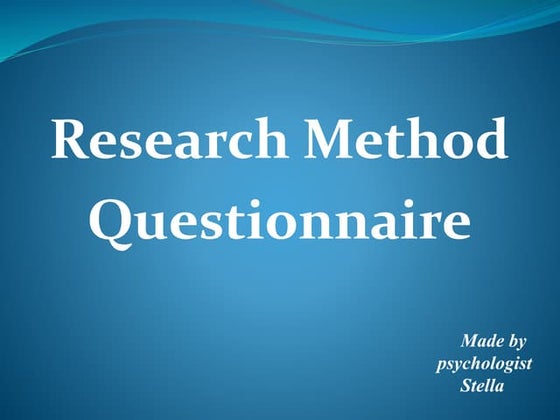 Research question presentation | PPT