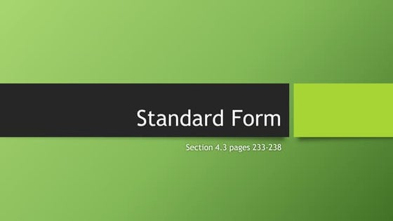 4.1 slope intercept form | PPT