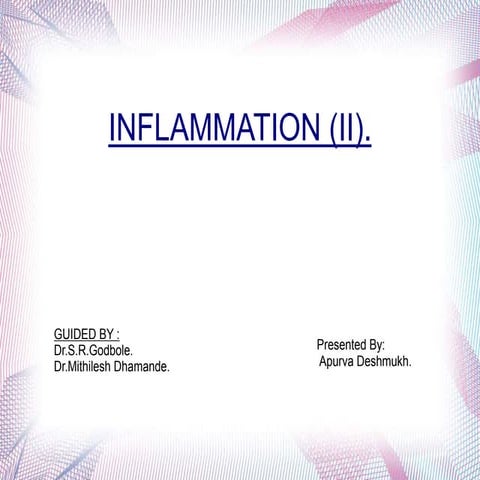 Inflammation - Part 2 | PPT