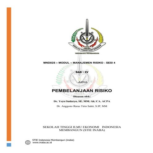 4. mnd025 modul- mnj. risiko - sesi 4 - 2020-2021 | PDF
