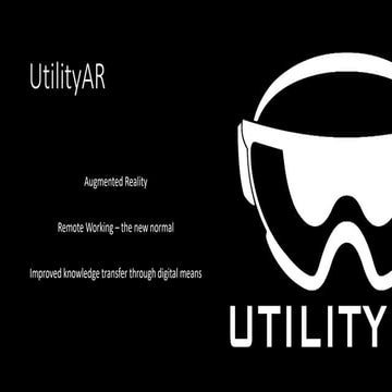 4. UtilityAR presentation | PDF | Augmented Reality | Technology ...
