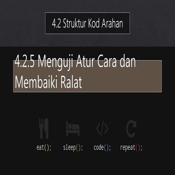 4.2.5 menguji atur cara dan membaiki ralat part1 | PPTX