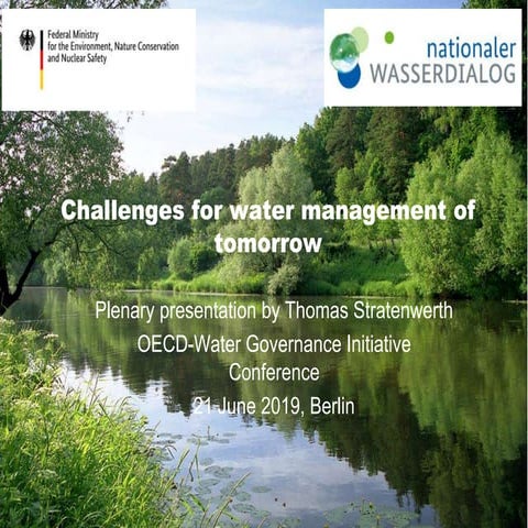 Challenges for water management of tomorrow, BMU | PPTX | Environmental ...