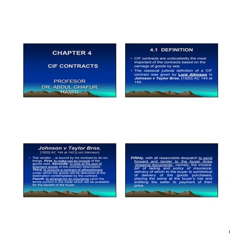 4.%20 cif%20contracts | PDF