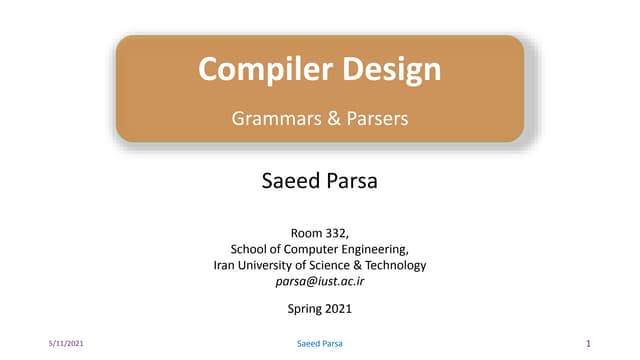 4 Languages And Grammars Ppt
