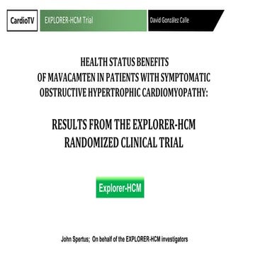 EXPLORER-HCM Trial | PDF