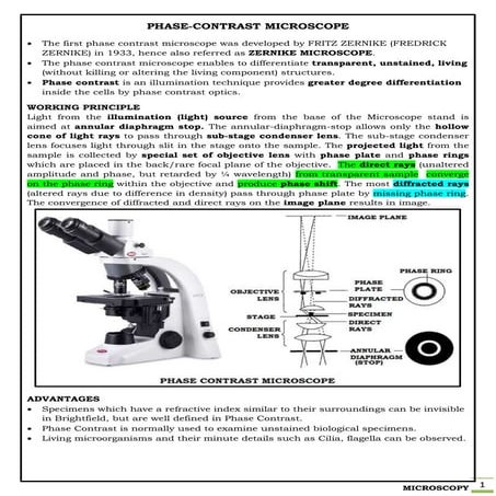 Phase contrast microscope | PPT