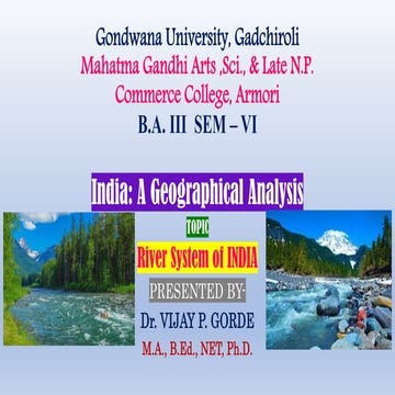 River system in India | PPT