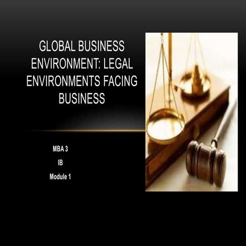4. legal environment | PPTX | Legal Services Industry | Industries