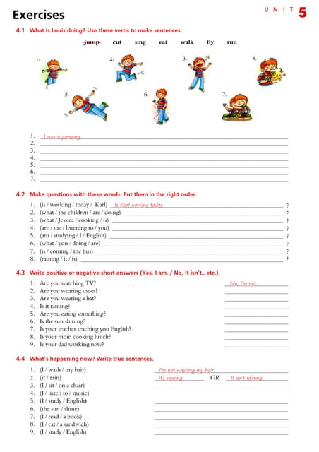 Present continuous completo | PDF