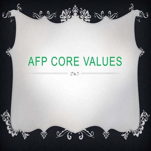 4. afp core-values | PPTX