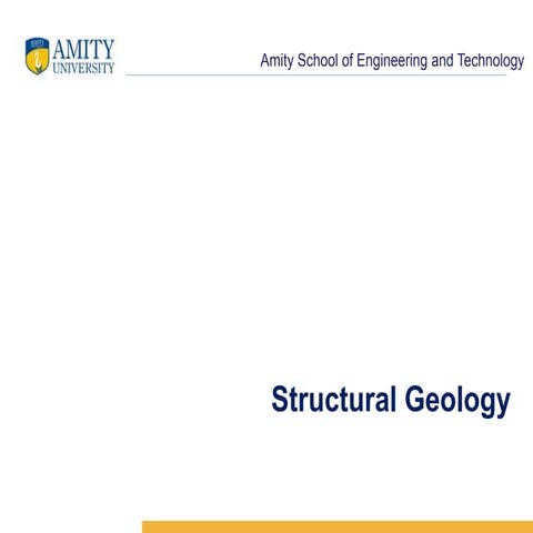 4. lecture on structural geology folds | PPTX