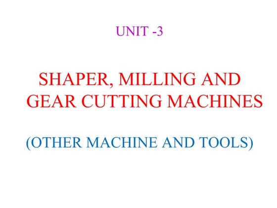 CNC MILLING Operations | PPT