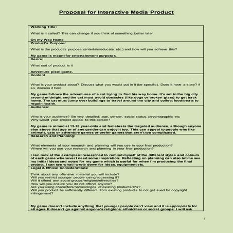 Proposal (interactive) | DOCX