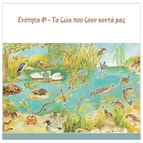 ενότητα 4η – τα ζώα που ζουν κοντά μας | PPTX