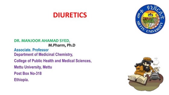 Medicinal Chemistry of Diuretics | PPTX | Pharmaceutical Drugs ...
