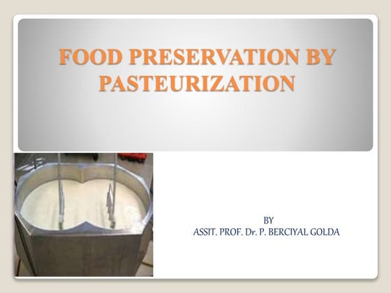 PASTEURISATION | PPT