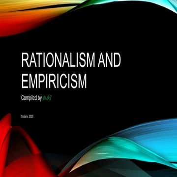 RATIONALISM AND EMPIRICISM | PPT
