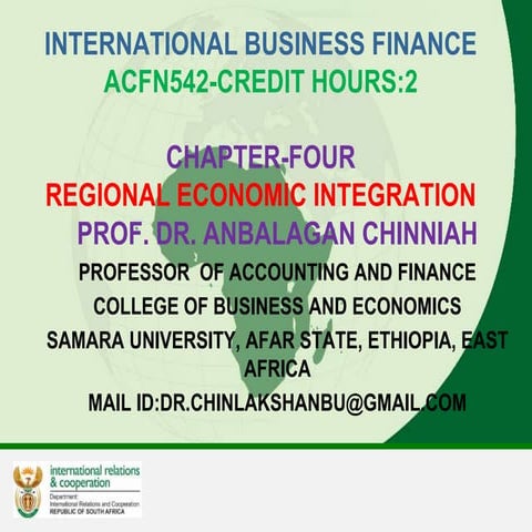 4. IBF Chapter-4 Regional Economic Integration.ppt