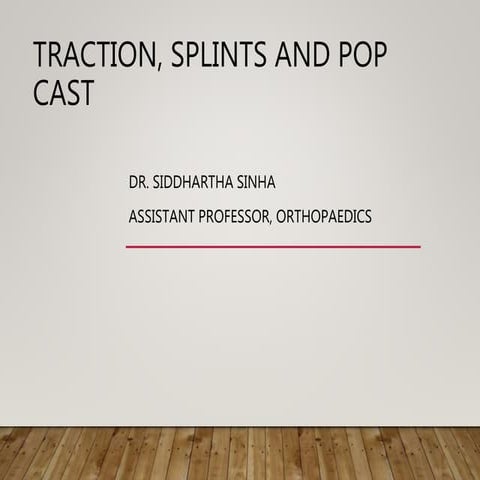 Functional cast bracing and various pop spica cast | PPTX