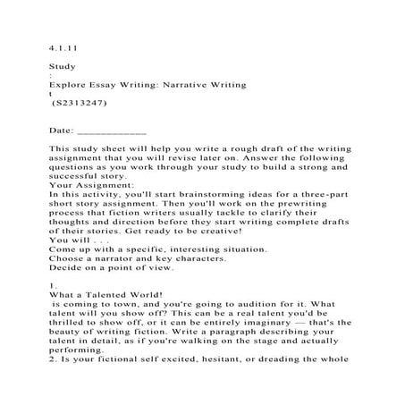 4.1.11Study Explore Essay Writing Narrative Writingt (.docx