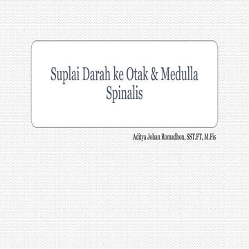 4 Suplai Darah Ke Otak And Medulla Spinalispptx