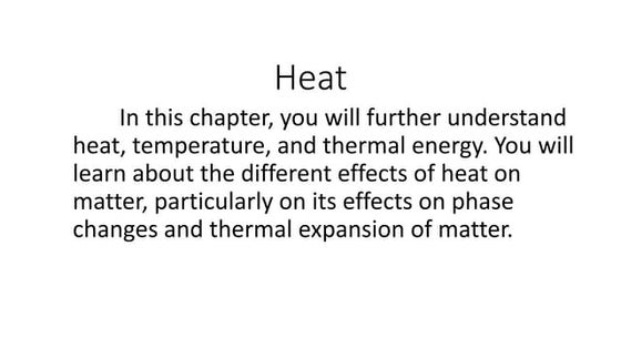 Heat PowerPoint | PPT