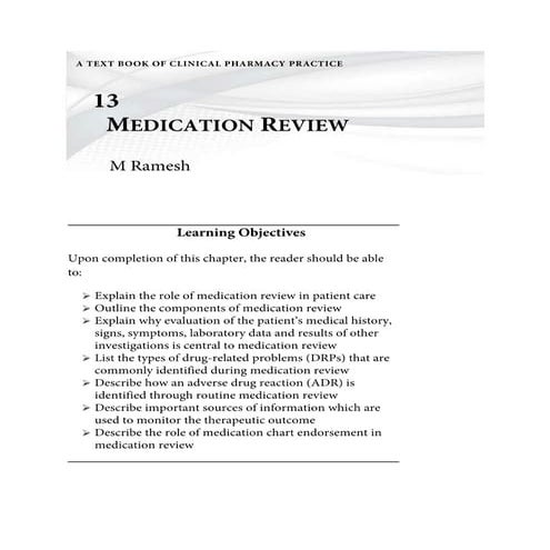 Drug Therapy Review | PDF