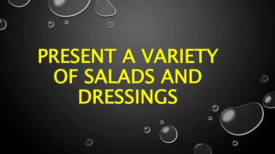 STRUCTURE OF SALAD.pptx | Healthy Cooking and Eating | Food & Drink