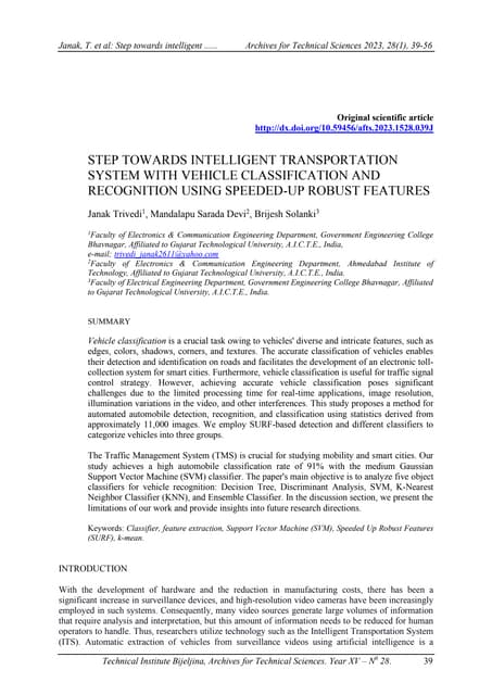 VEHICLE CLASSIFICATION USING THE CONVOLUTION NEURAL NETWORK APPROACH | PDF