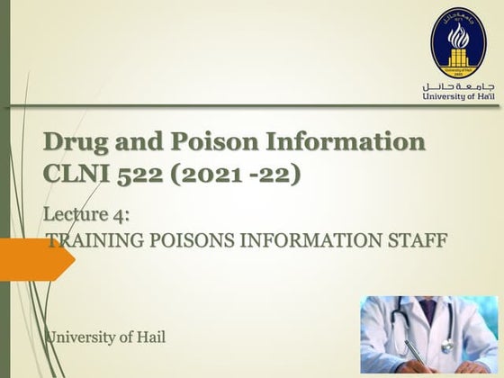 Poison information centre | PPTX | Substance Abuse | Diseases and ...