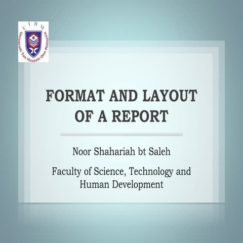 4. FORMAT AND LAYOUT OF A REPORT.pptx