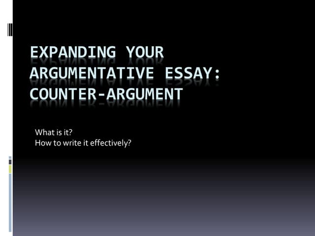 Argumentative Writing ppt - Grades 10-11 / Forms 4 - 5 | PPTX