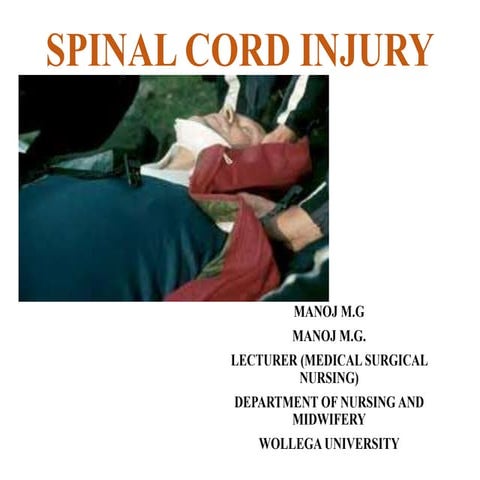 spinal cord injury ppt | PPTX