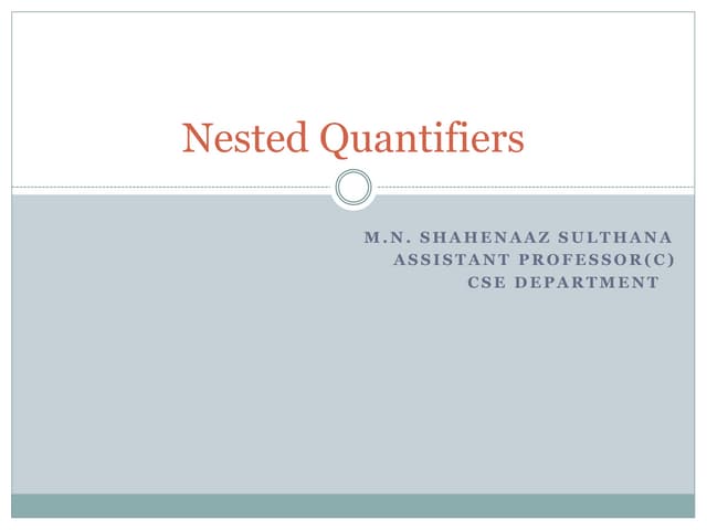 Nested Quantifierspptx