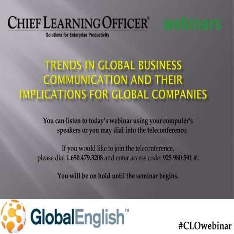 Trends in Global Business Communication and Their Implications for ...