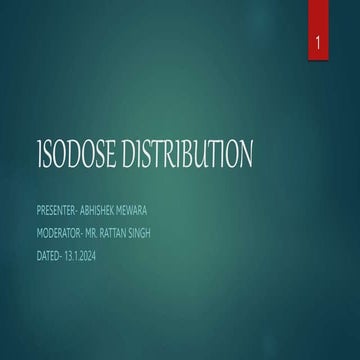 4. Isodose Distribution In Radiation Oncology .pptx