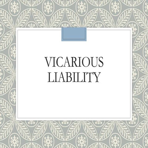 Lecture 4. Lecture on Vicarious Liability.pptx