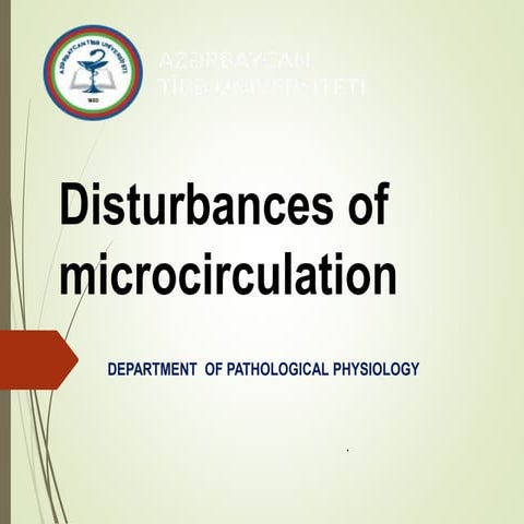 4.Microcirculatiomicrocirculation presentation | PPTX
