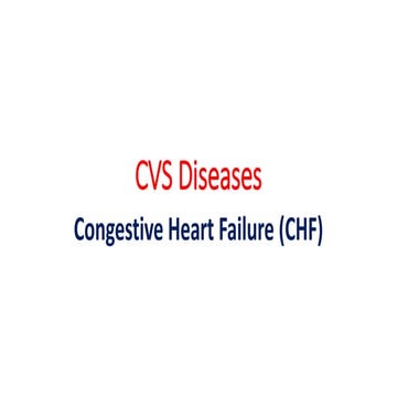Congestive Heart Failure Case Presentation | PDF