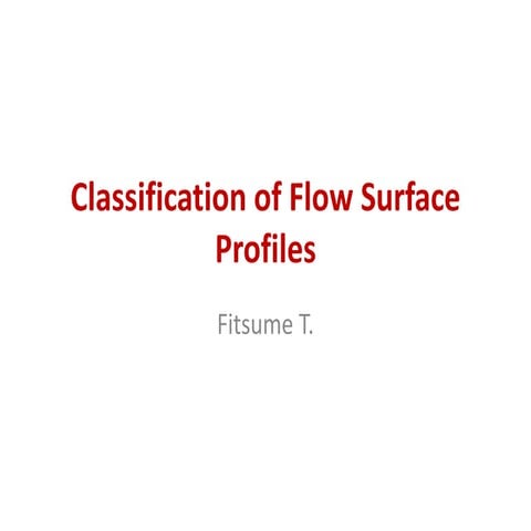Gradually-Varied Flow in Open Channels ( Lecture notes 06) | PDF