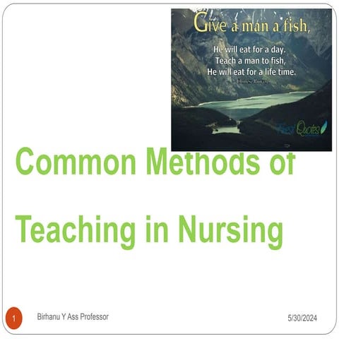 4.Common teaching methods for nursing students.pptx | Educational ...