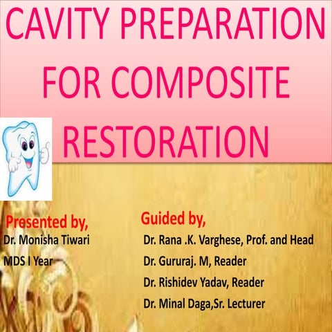 Class V and VI amalgam cavity preparations | PPTX