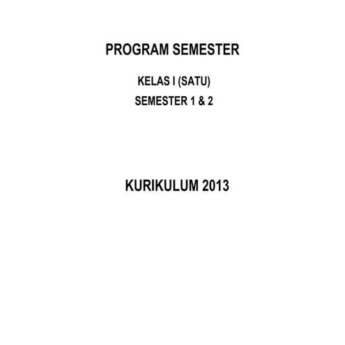 program semester 1 2 nnnnnnnnnnnnnnnnnnn | PPT