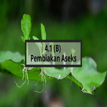 Pembiakan Aseks_Sains Tingkatan 1_Bab 4.1 | PPTX