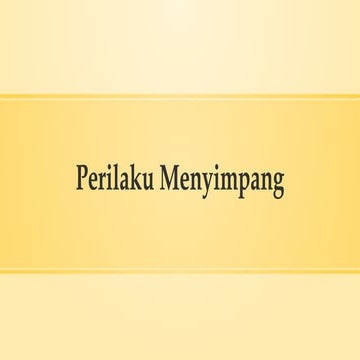 PPT Perilaku Menyimpang di dalam kehidupan | PPTX
