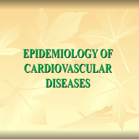 Cardiovascular disease | PPTX