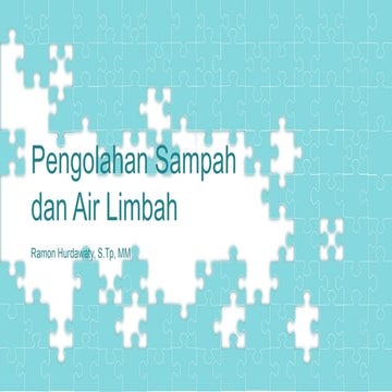 Pengolahan Sampah dan Air Limbah. industri pariwisata dan perhotelan | PDF